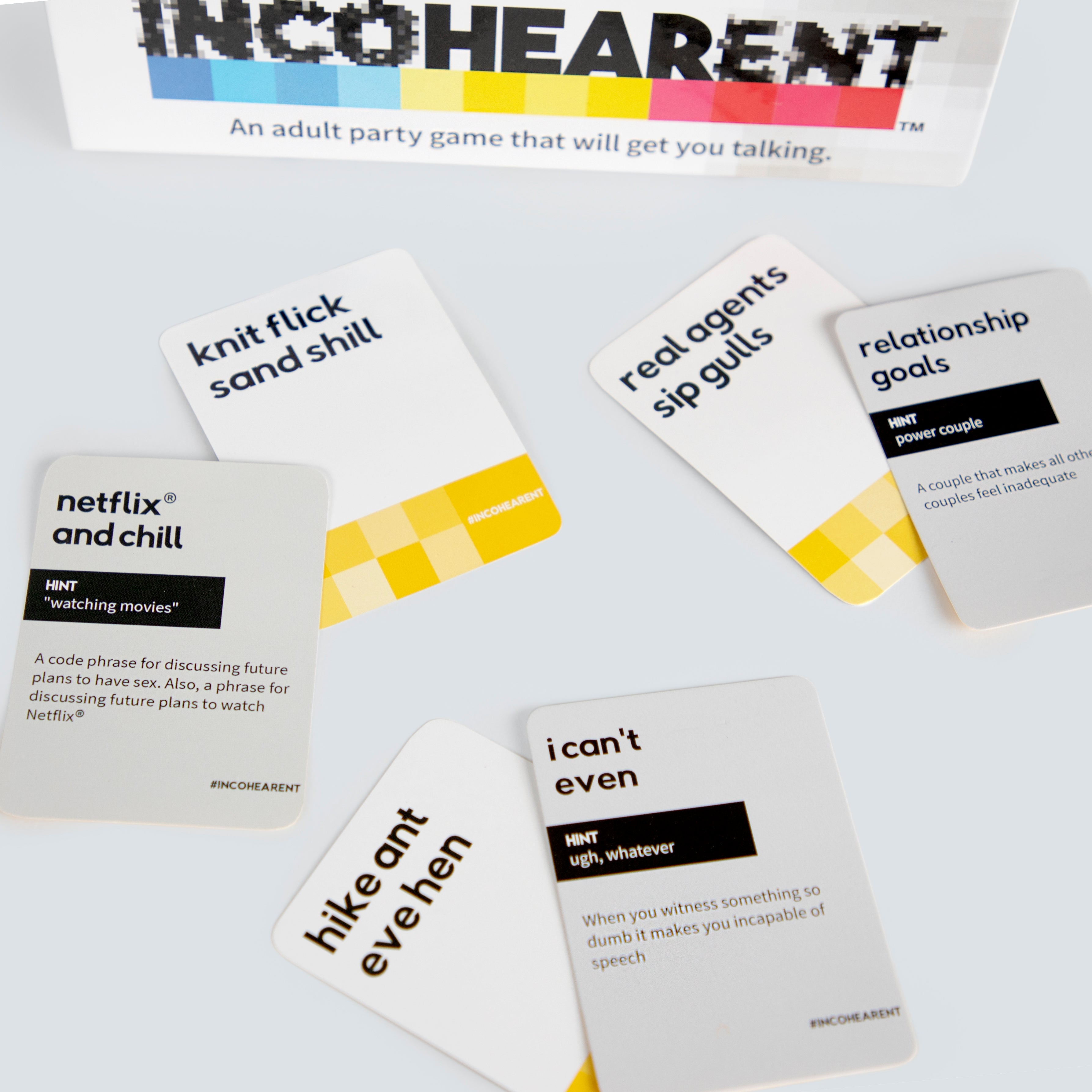 Incohearent Ultimate Guess The Gibberish Adult Party Game Relatable Incohearent Ultimate Guess The Gibberish Adult Party Game Relatable